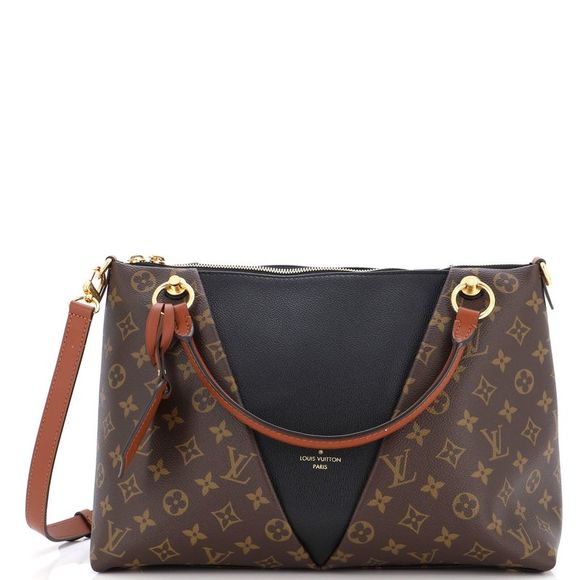 Louis Vuitton | Bags | Louis Vuitton V Tote Monogram Canvas And Leather ...